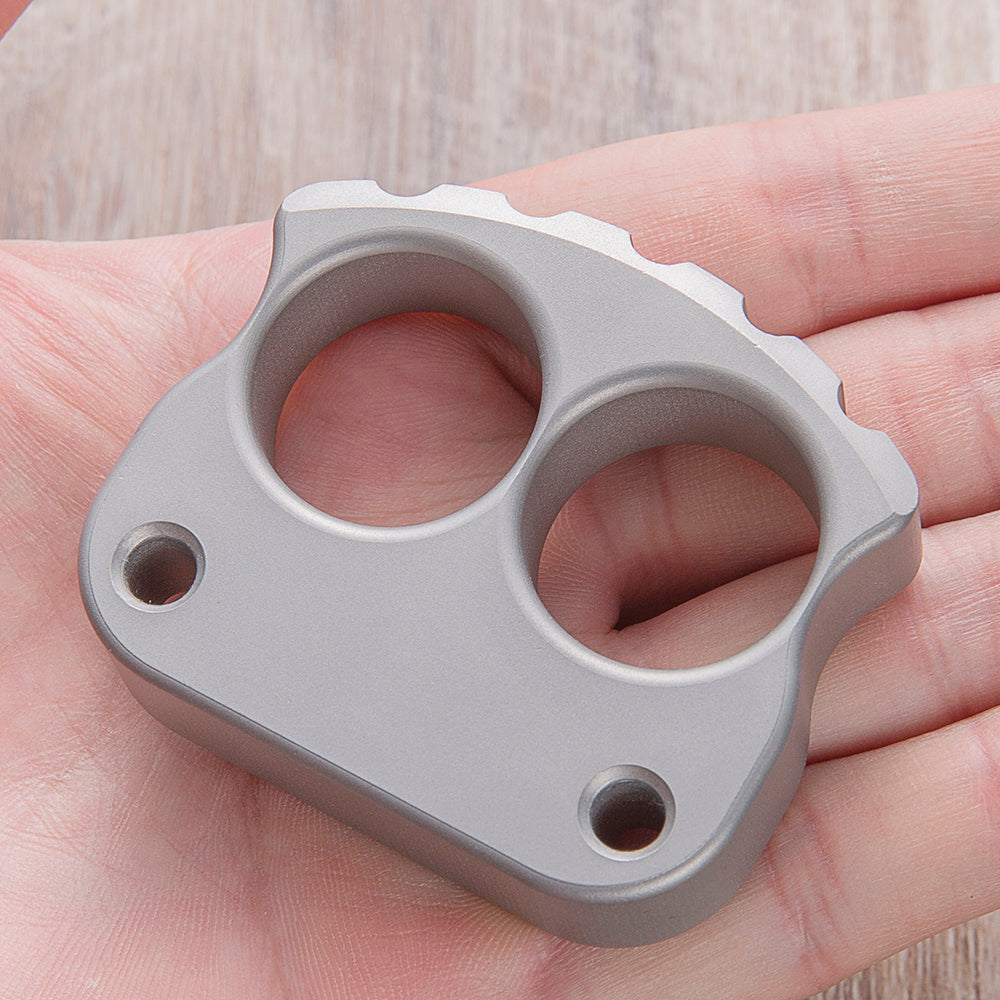 Afrankart DFK 2 Finger Brass Knuckles Ring Stainless Steel - Cakra EDC ...