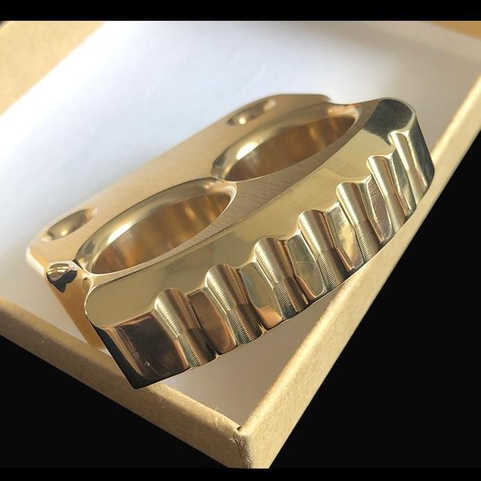 Afrankart DFK 2 Finger Brass Knuckles Knuckle Duster -Cakra EDC Gadget ...