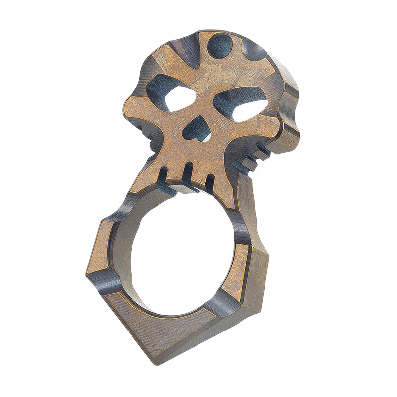2025 New TC4 Titanium Skull Head Single Finger Knuckle Duster – Cakra ...