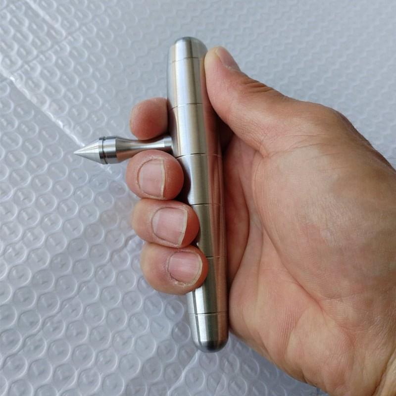 Full 304 Stainless Steel Keychain Defense Baby Tonfa Kubotan – Cakra ...