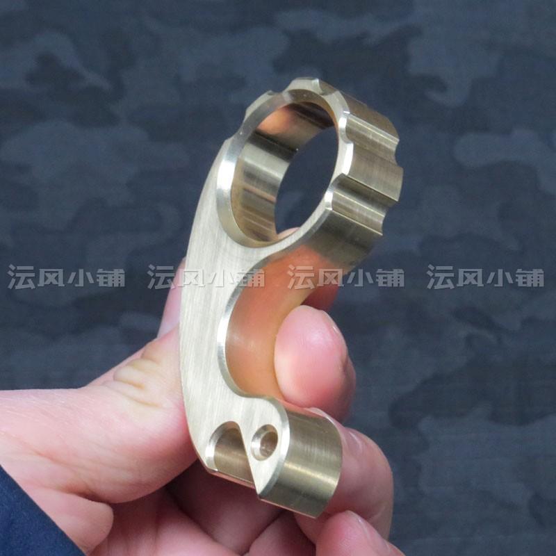 2019 Small Snail Real Brass One Finger Brass Knuckles – Cakra EDC Gadgets
