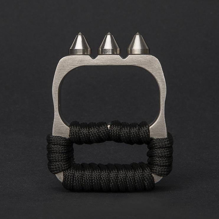 Two Finger Brass Knuckles Stainless Steel – Cakra EDC Gadgets