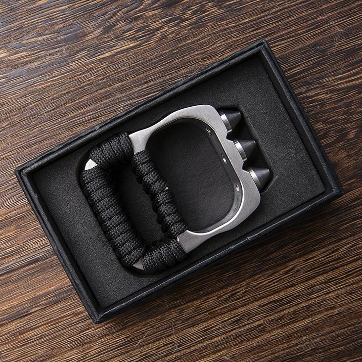 Two Finger Brass Knuckles Stainless Steel – Cakra EDC Gadgets