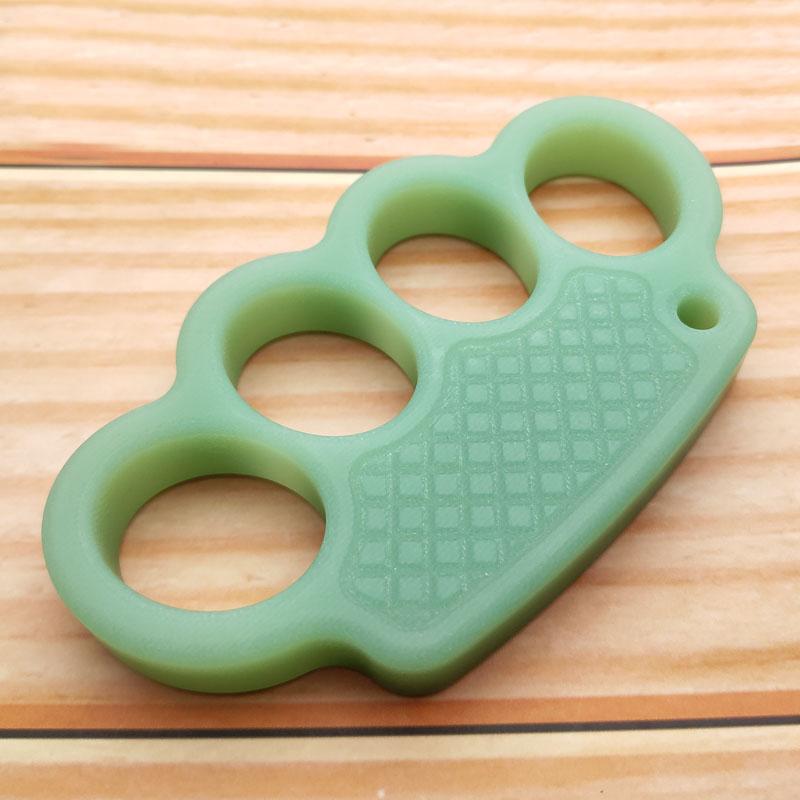 Non-Metal 4-Finger Brass Knuckles Duster Paperweight Self Defense - Ca ...