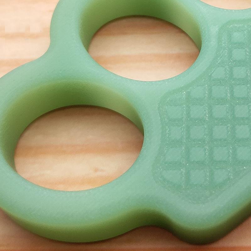 Non-Metal 4-Finger Brass Knuckles Duster Paperweight Self Defense - Ca ...