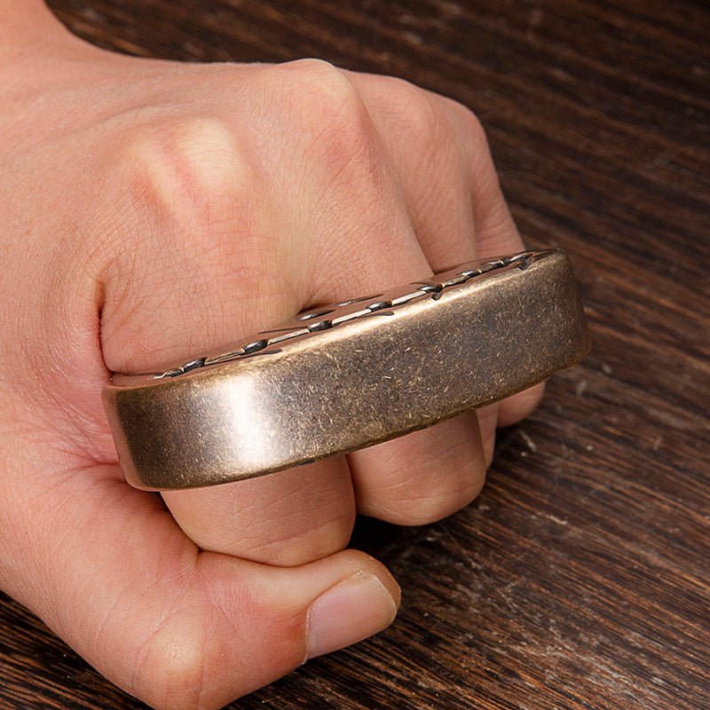 Big Pumpkin Antique Finish EDC Brass Knuckles – Cakra EDC Gadgets