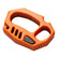 Orange Plastic Knuckle Duster - Cakra EDC Gadgets
