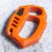 Orange Plastic Knuckle Duster - Cakra EDC Gadgets