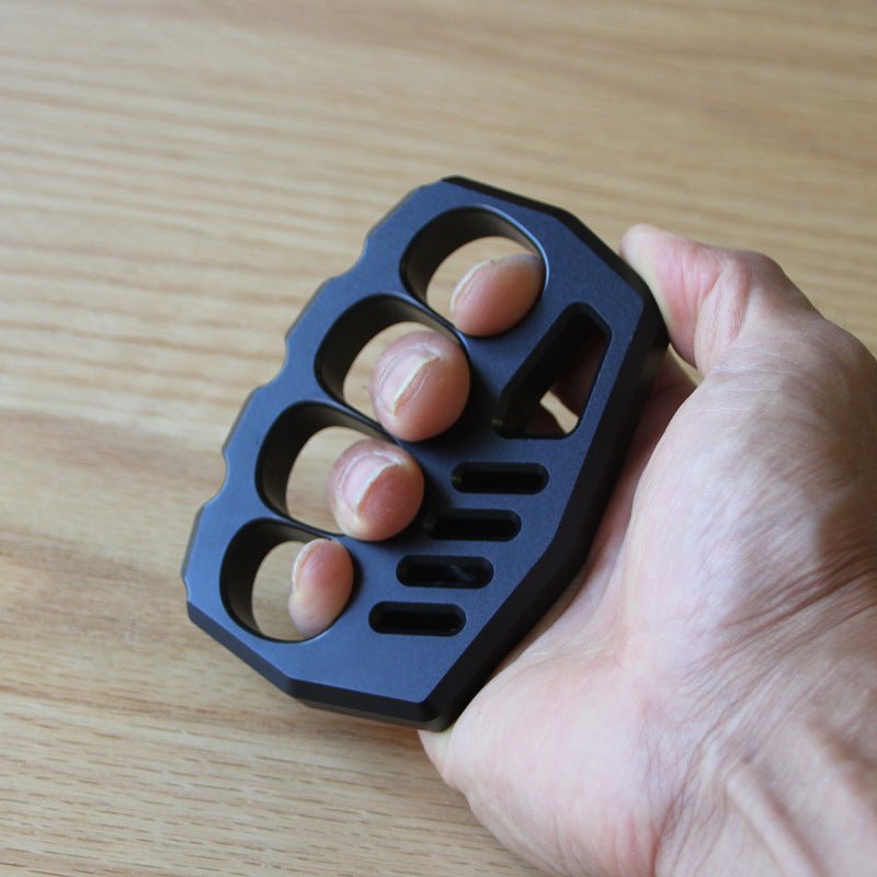 Self Defense Knuckle Rings Black Aluminium Alloy Light Cakra Edc Gad Cakra Edc Gadgets