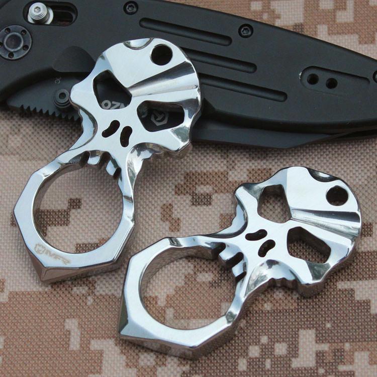 Skull 9R18MOV Stainless Steel Self Defense Keychain Tool – Cakra EDC ...