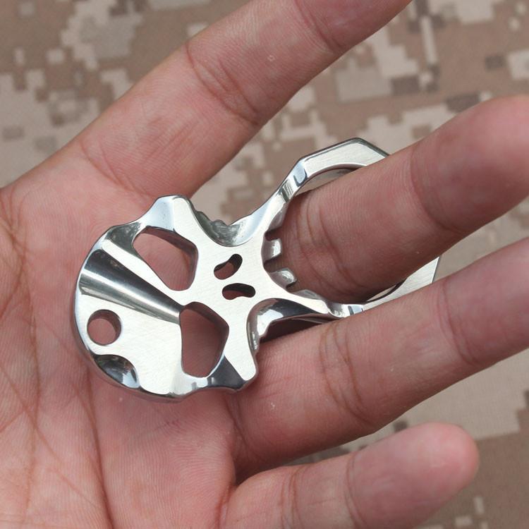 Skull 9R18MOV Stainless Steel Self Defense Keychain Tool – Cakra EDC ...