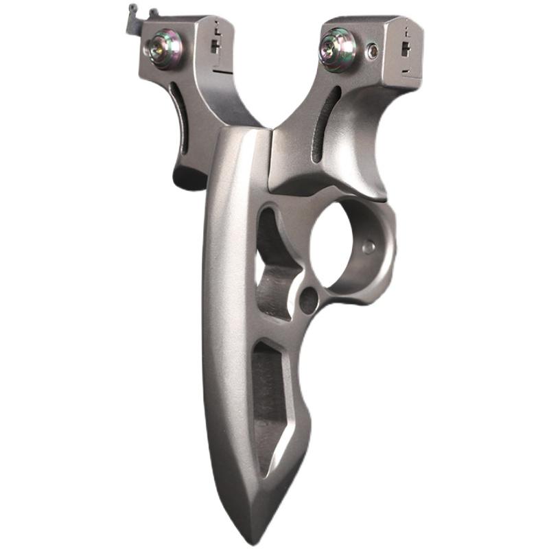 Spiked Brass Knuckles Ring Slingshot 404C Stainless Steel 3 In 1 ...