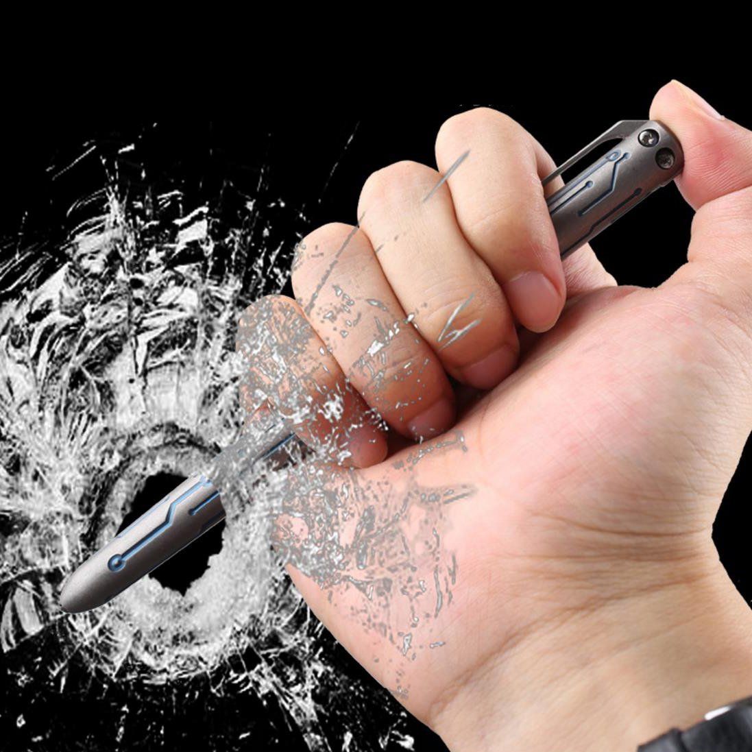 T800 Titanium Tactical Pen Glass Breaker – Cakra EDC Gadgets
