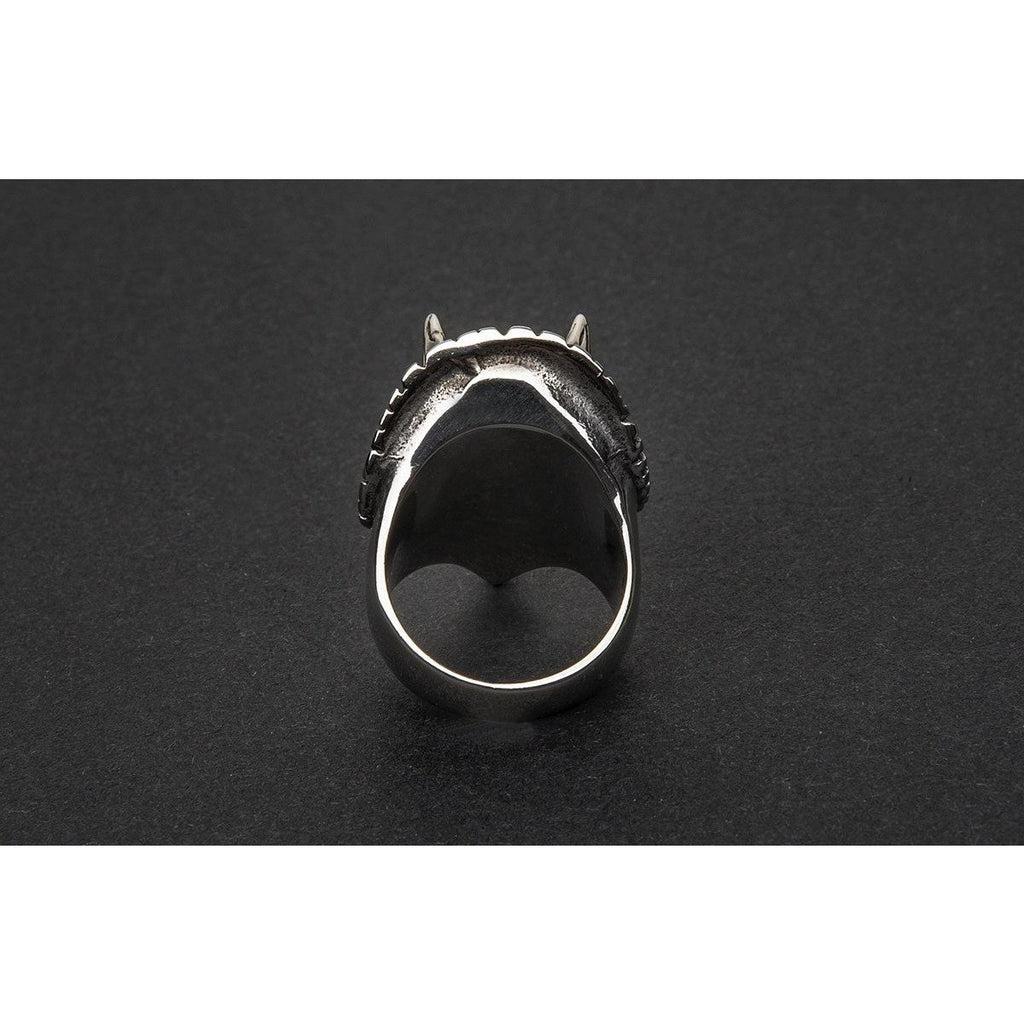 Triceratops Full Stainless Steel Spiked Self Defense Ring – Cakra EDC ...